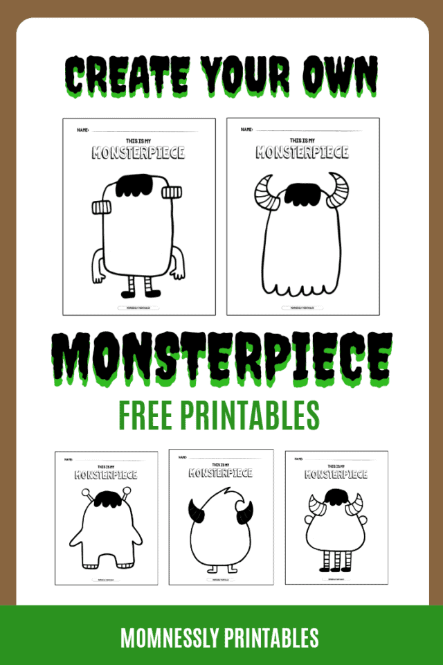 Make Your Own Monster Printable - Tribobot x Mom Nessly