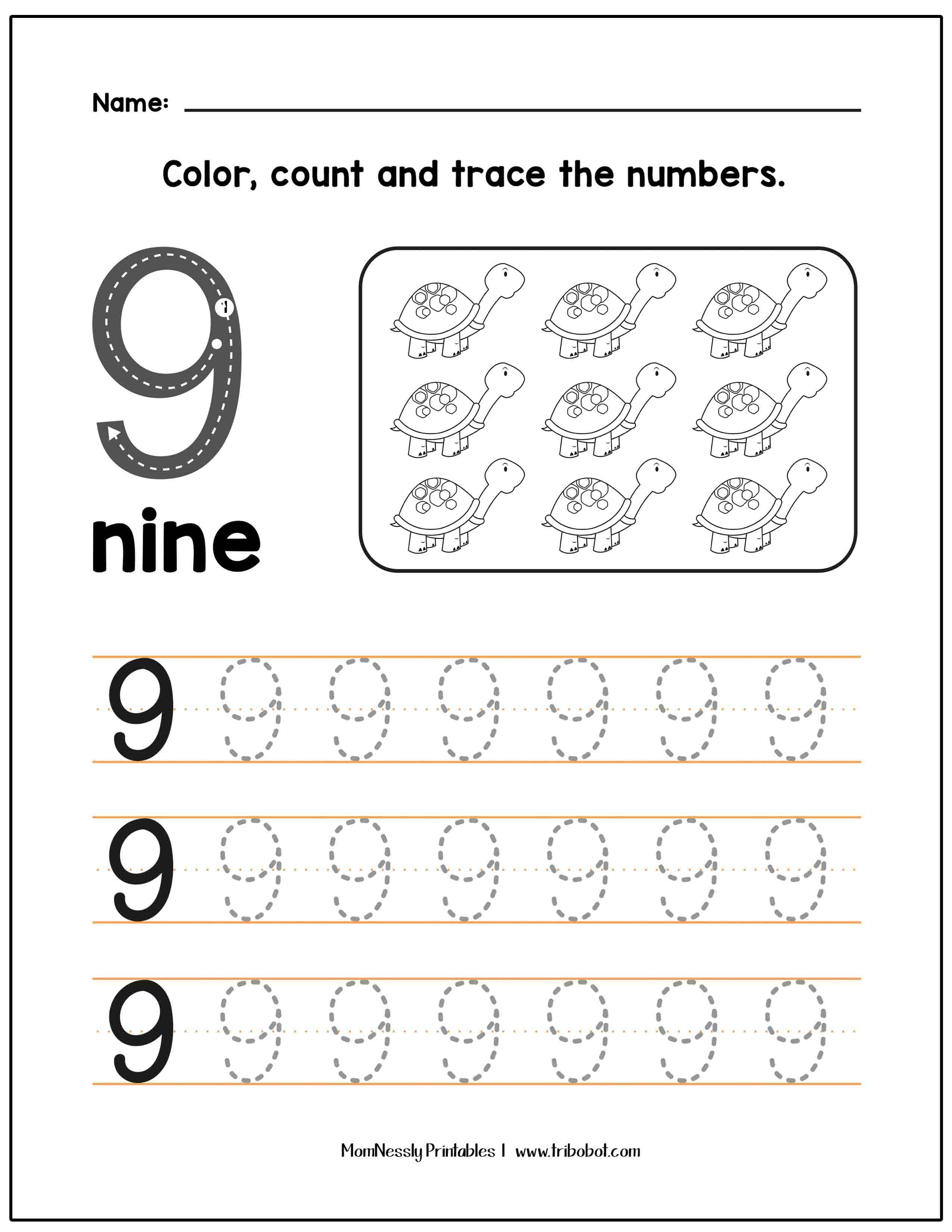 Let's Trace Numbers! - Tribobot x Mom Nessly