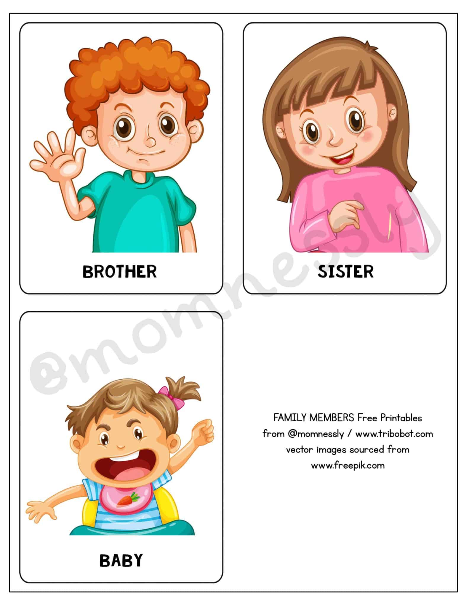 Free Printable: All about My Family Worksheets - Tribobot x Mom Nessly