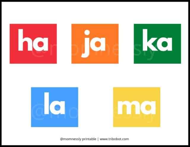 CV Blends Practice Chart - Tribobot x Mom Nessly