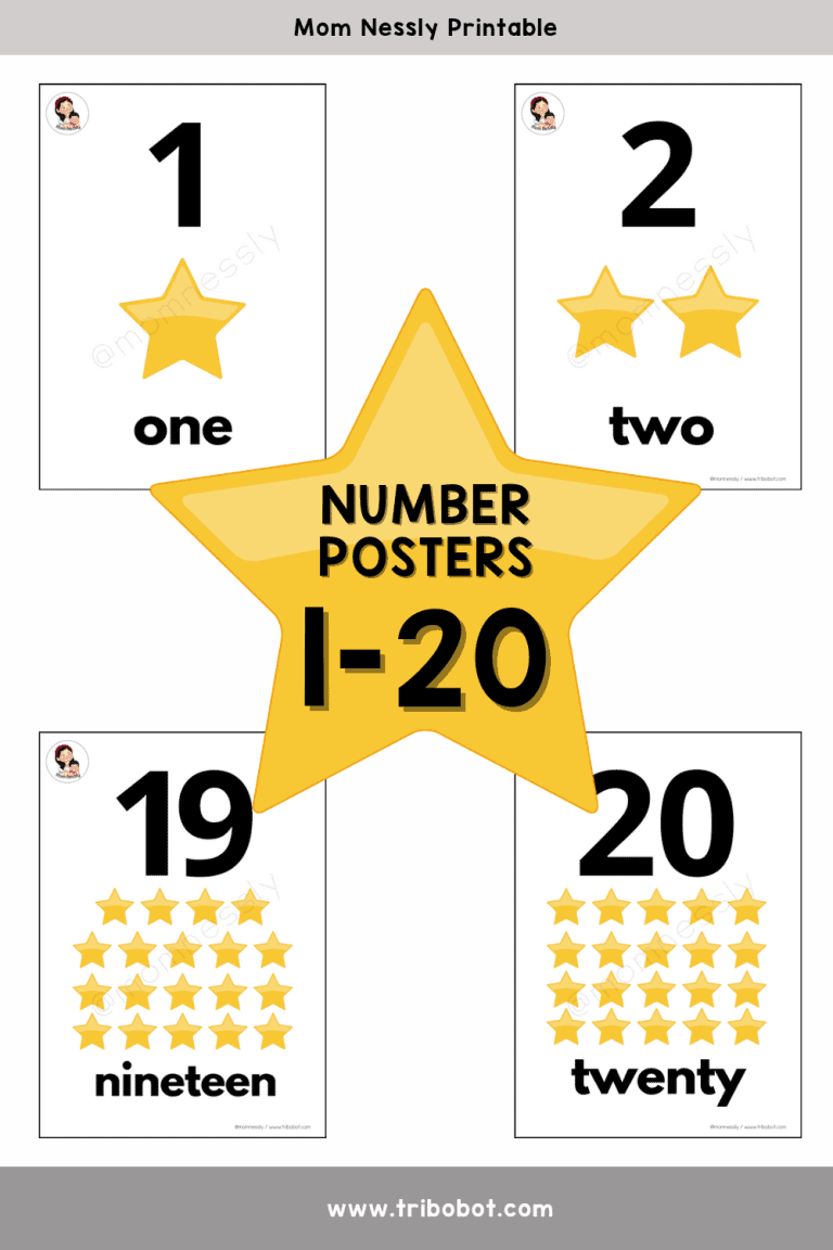 Numbers Posters - Tribobot x Mom Nessly