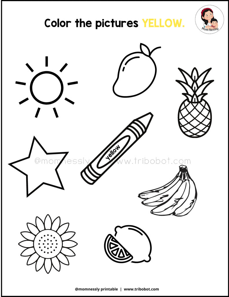 Primary Colors Worksheets - Tribobot x Mom Nessly