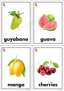 Real Fruits Flash Cards - Tribobot x Mom Nessly