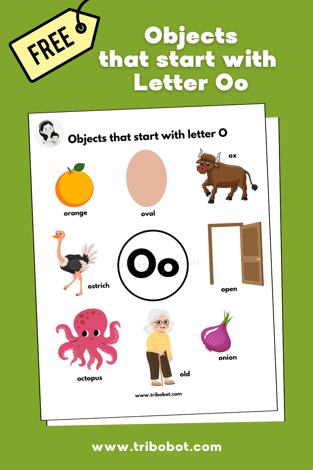 Letter O Worksheets - Tribobot x Mom Nessly