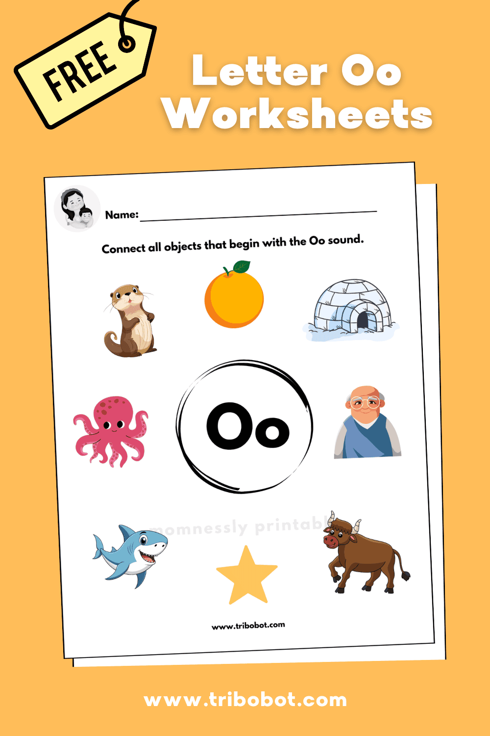 Letter O Worksheets - Tribobot x Mom Nessly