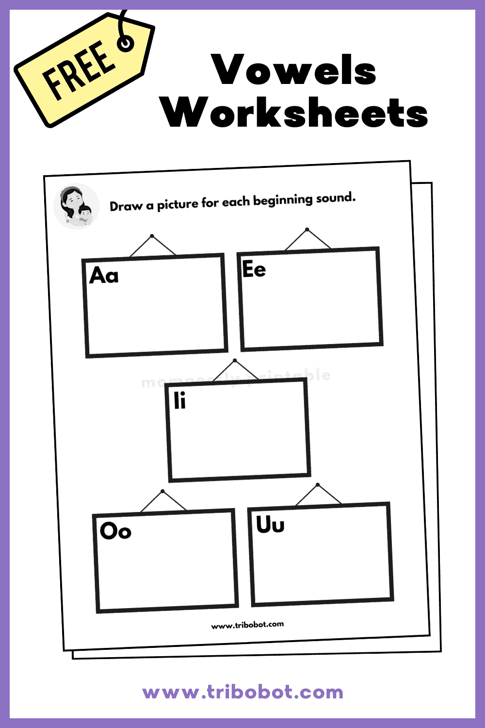 Vowels Worksheets - Tribobot x Mom Nessly