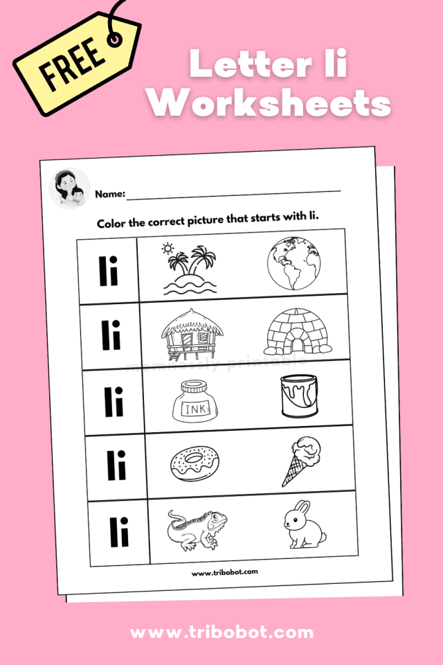 Letter I Worksheets - Tribobot x Mom Nessly